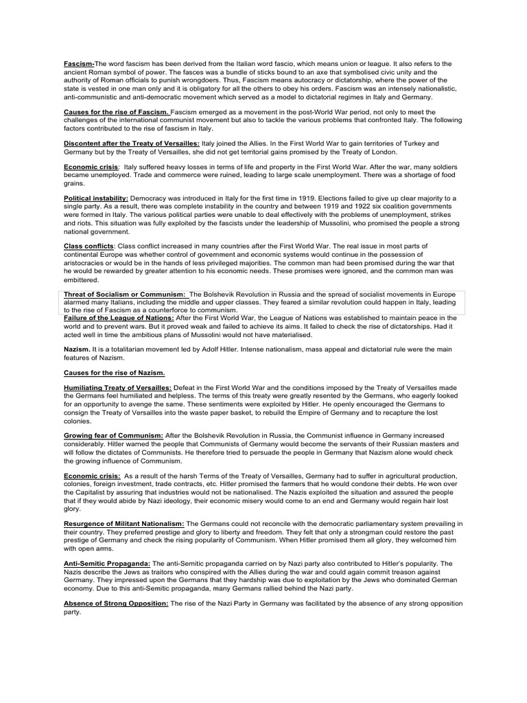 History | PDF | Appeal | Fascism