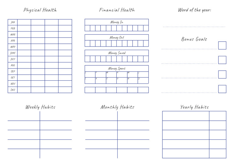 Goal Setting Board _PlannerA4 | PDF