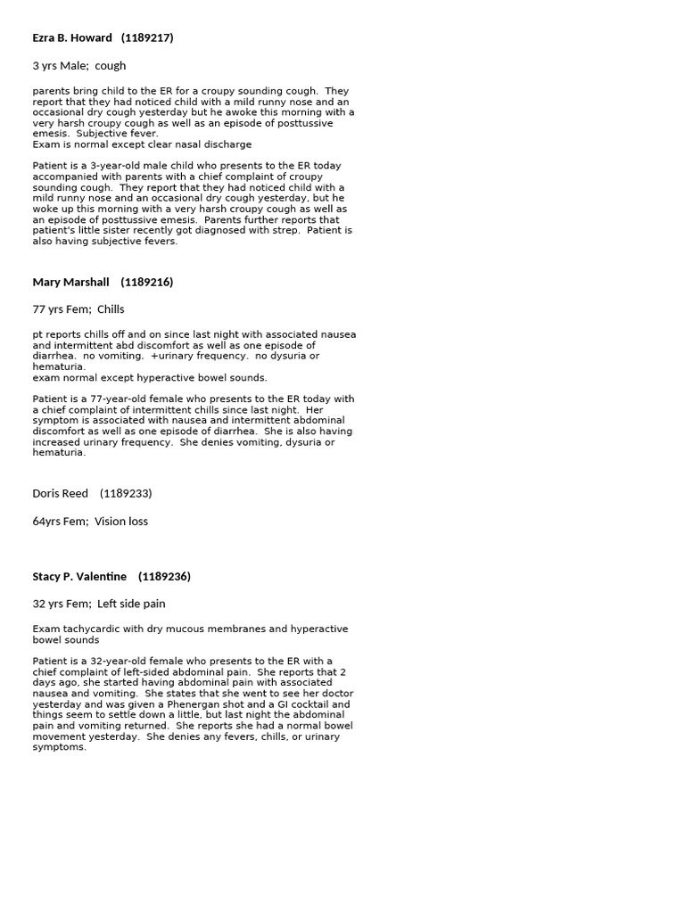 0913_2023_Dr. Traxler | PDF | Nausea | Vomiting