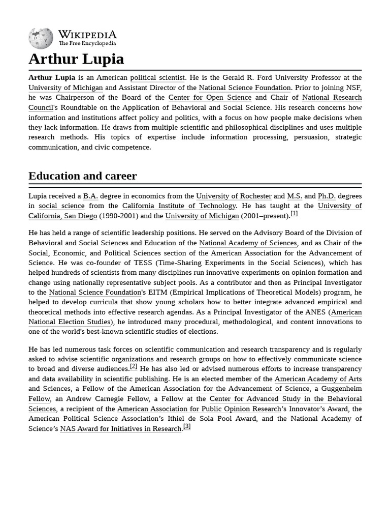 Arthur_Lupia | PDF | Inquiry | Science