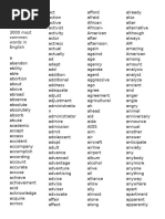 3000 Most Common Words in English | PDF | English Language