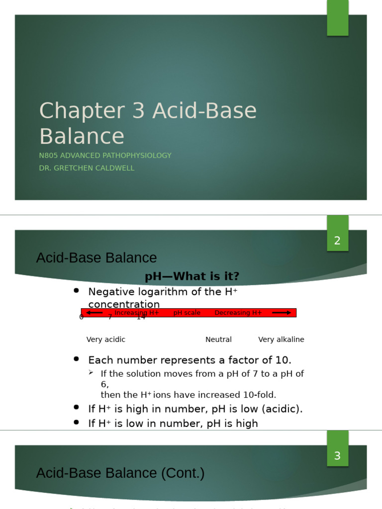 Chapter 3 Acid-Base Balance | PDF | Buffer Solution | Bicarbonate