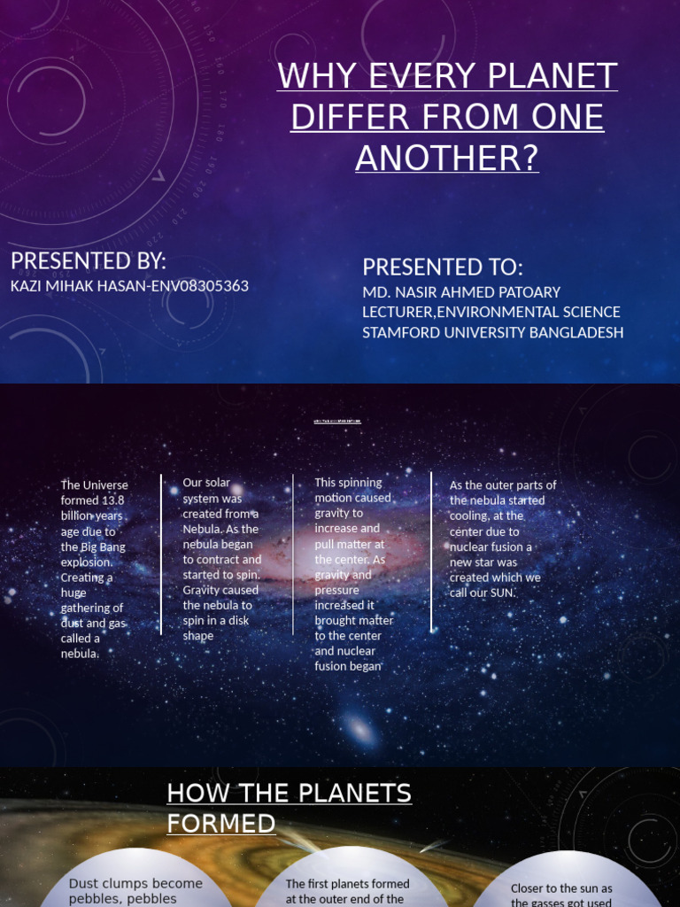 Differences Among Planets Explained | PDF | Planets | Atmosphere