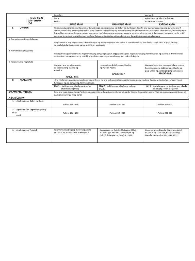 Final AP8 2nd LC 6,7,8 | PDF