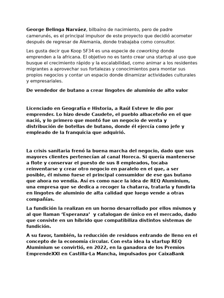 George Belinga Narváez | PDF