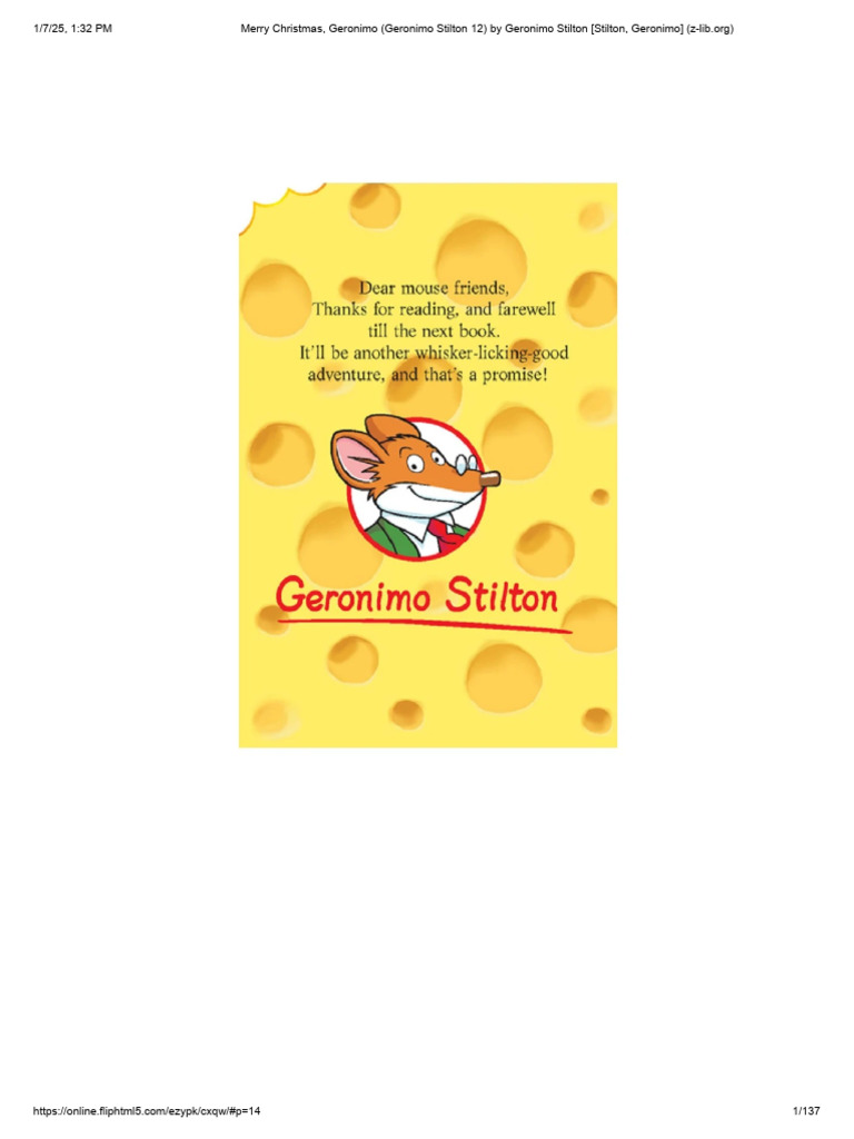Merry Christmas, Geronimo (Geronimo Stilton 12) by Geronimo Stilton ...