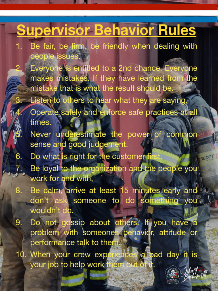 Supervisor Conduct Guidelines | PDF