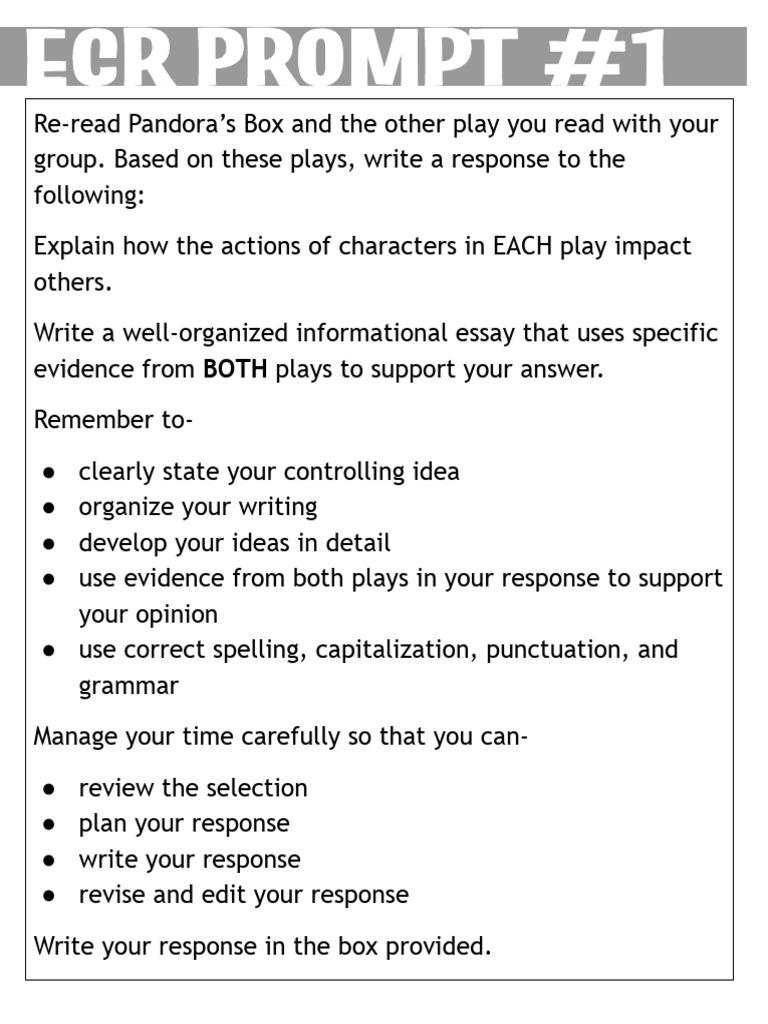 Greek Myths ECR - Essay Graphic Organizer | PDF | Evidence | Essays