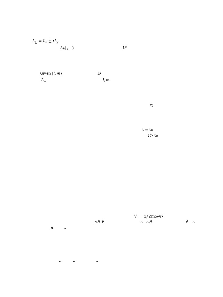 QM_preparation | PDF | Spin (Physics) | Wave Function