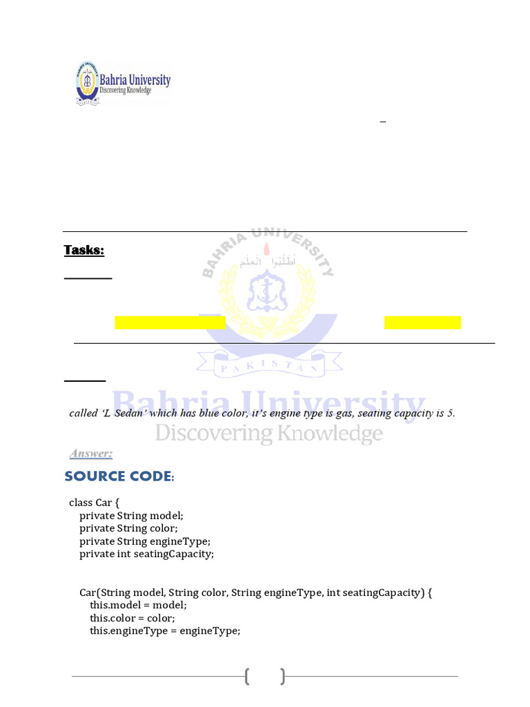 Taha Muzaffar OOP Assignment#2 | PDF | Programming | Constructor (Object Oriented Programming)