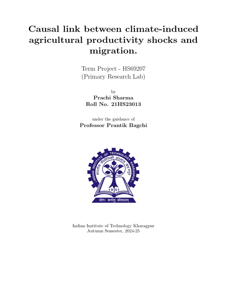 Primary Research Lab Final Report 21HS23013 | PDF | Endogeneity ...