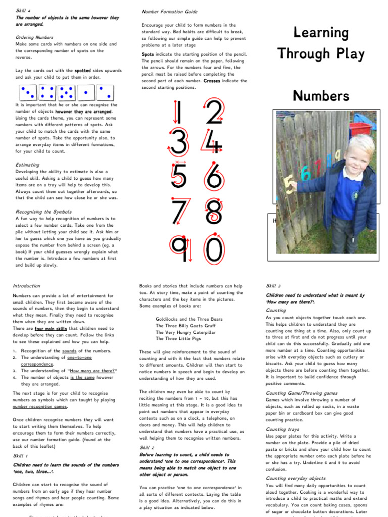Numbers Booklet For Parents September 2020 | PDF