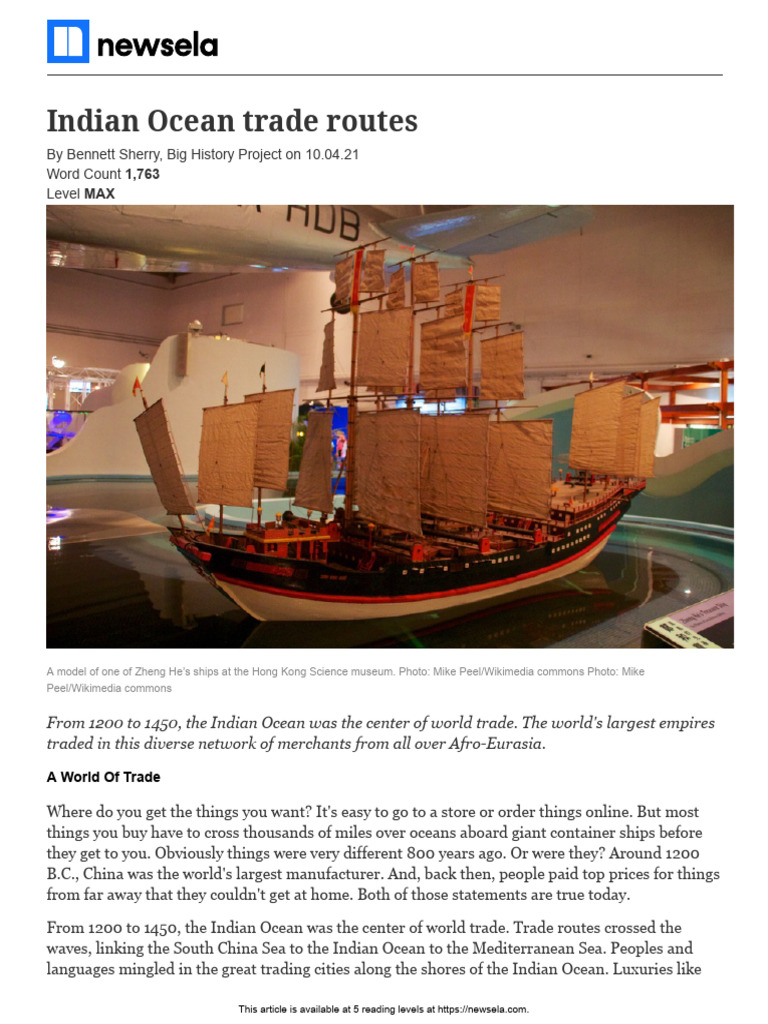 Ls BHP Indian Ocean Trade Routes 2001023053 Article - Only | PDF