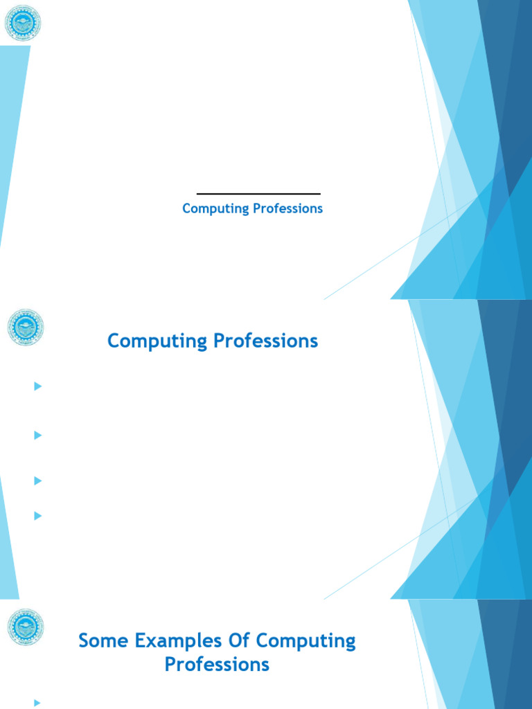 Computing Professions | PDF | Web Development | Computing
