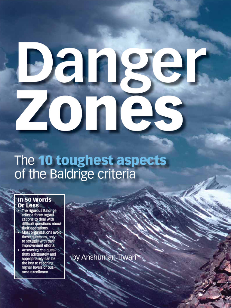danger-zones | PDF | Leadership | Strategic Planning