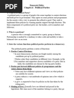 Class 10 Civics Chapter 4 Notes - Political Parties Free PDF | PDF ...