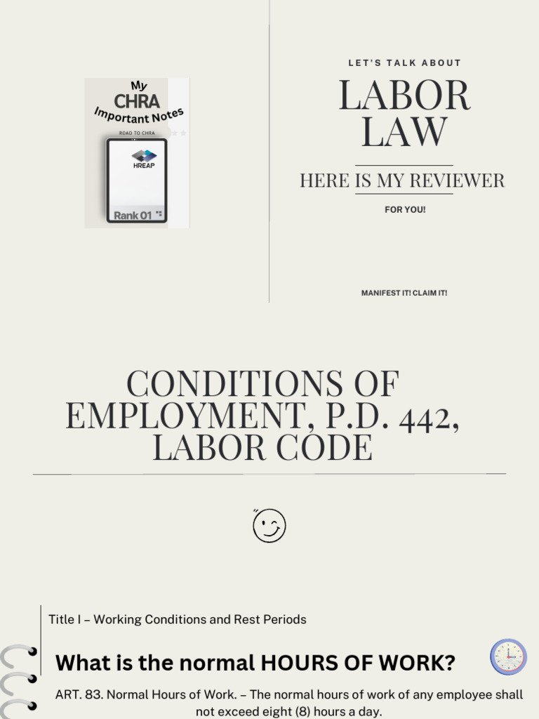 LABOR LAW | PDF | Employment | Overtime