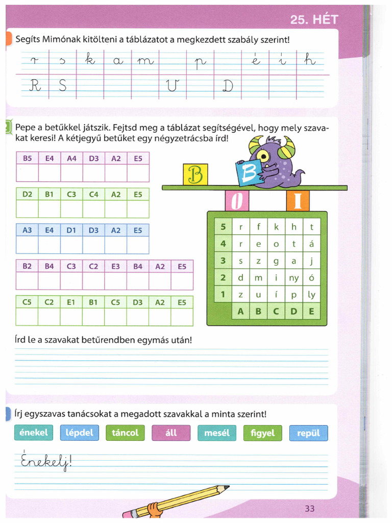 Nyelvtan 2. osztály | PDF