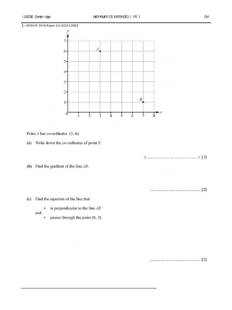 IGCSE Cam Math P2 分章 - Password | PDF