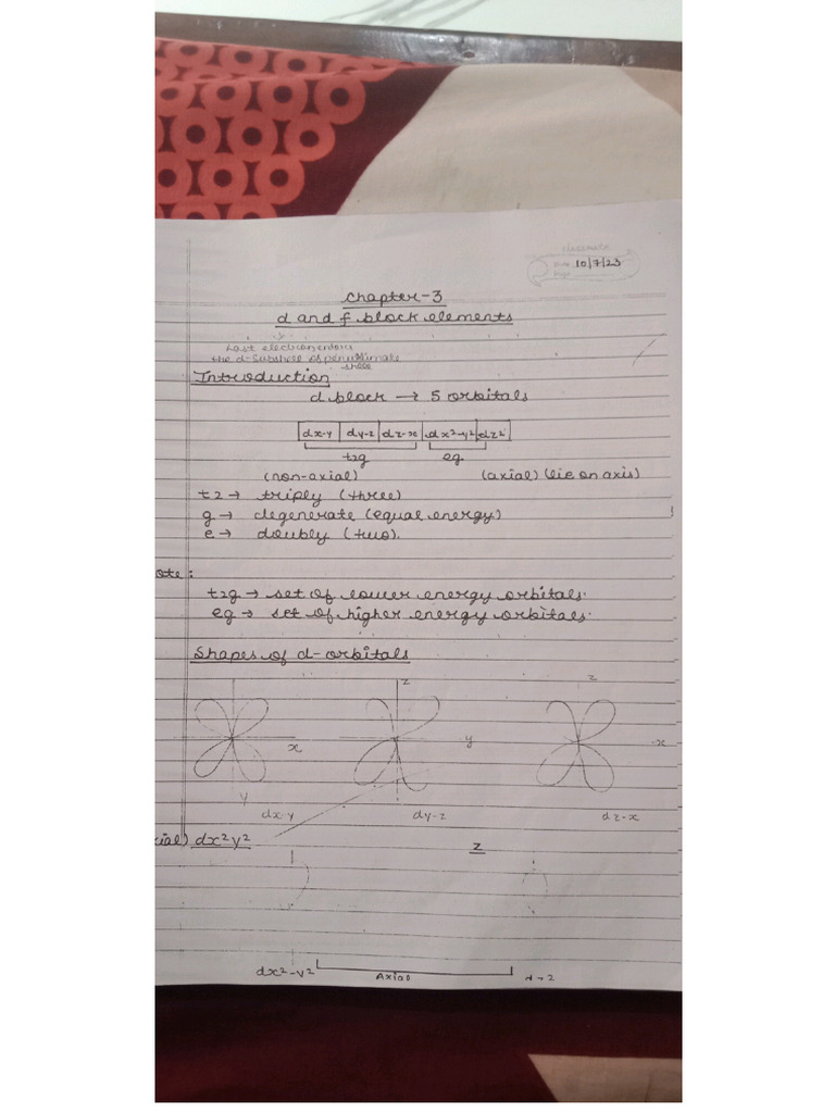 Class 12 D and F Block Notes | PDF