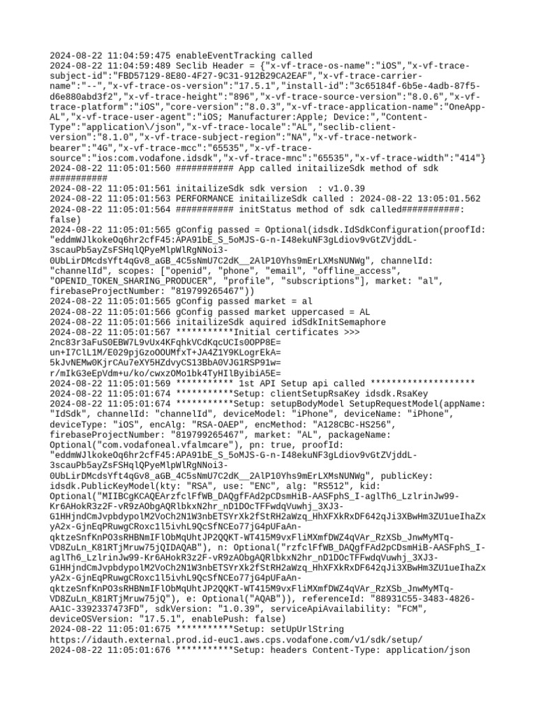 IdSdkLogs | PDF | Ios | Mobile Software