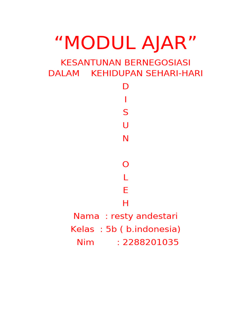 Caver Modul Ajar | PDF
