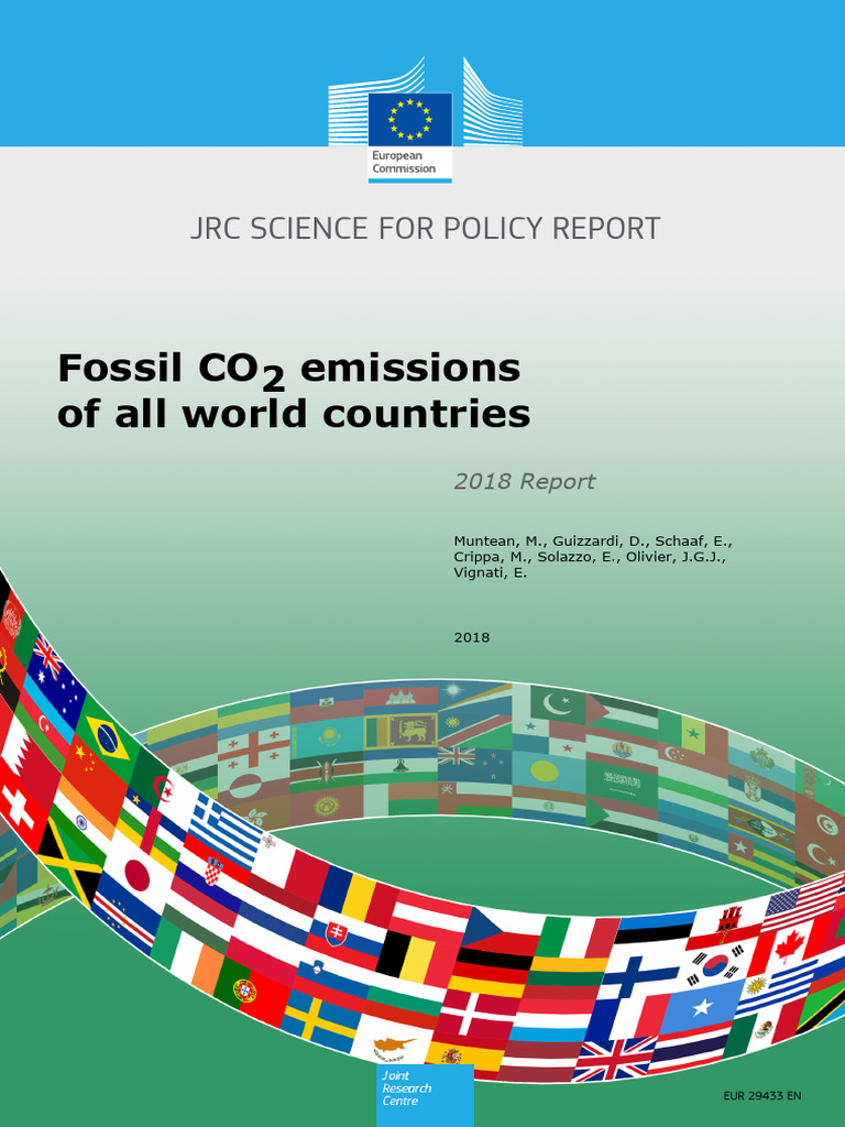 EDGAR Fossil Co2 Emissions of All World Countries From 1990 Until 2017 | PDF | Greenhouse Gas ...