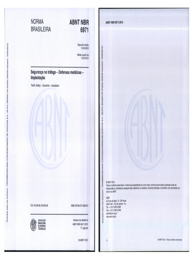 Abnt NBR 6971 2012 - Versão para Impressão | PDF