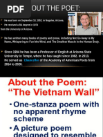 The Vietnam Wall: Poem by Alberto Rios | PDF