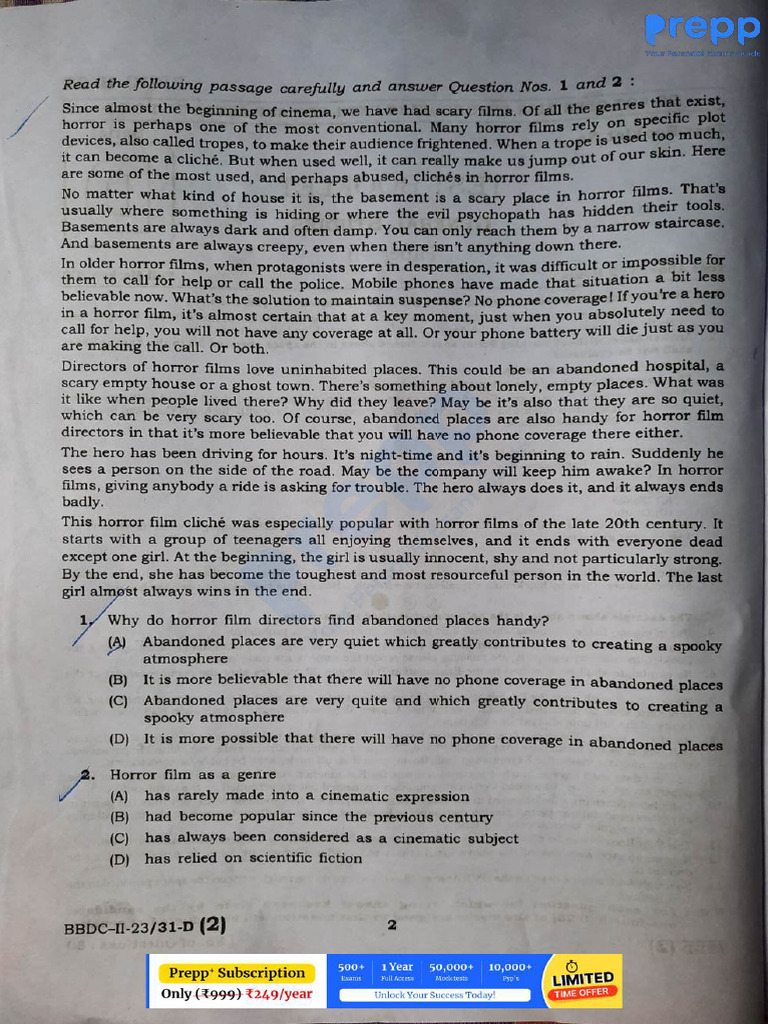 APSC CCE CSAT Paper 2 2024 Question Paper Compressed | PDF