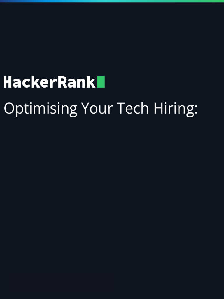 Why HackerRank | PDF | Computing | Information Technology