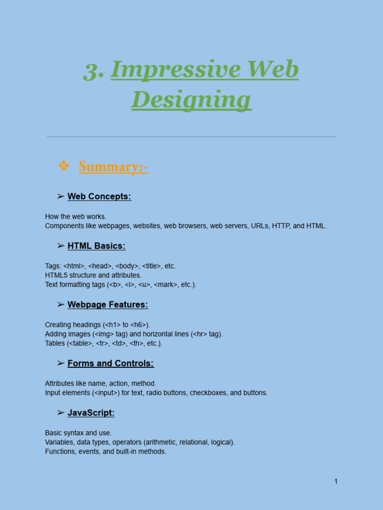 Impressive Web Designing Q&A | PDF | World Wide Web | Internet & Web