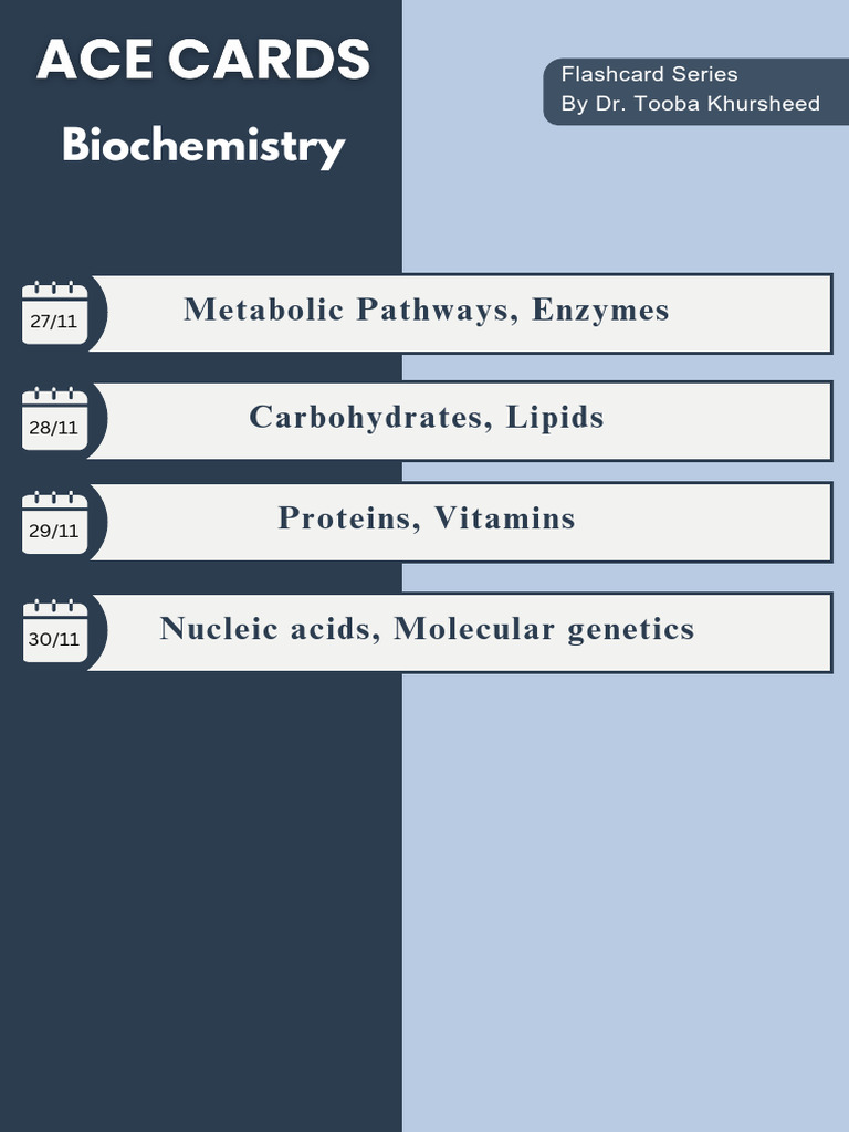 Biochemistry Flashcards: Pathways & Enzymes | PDF