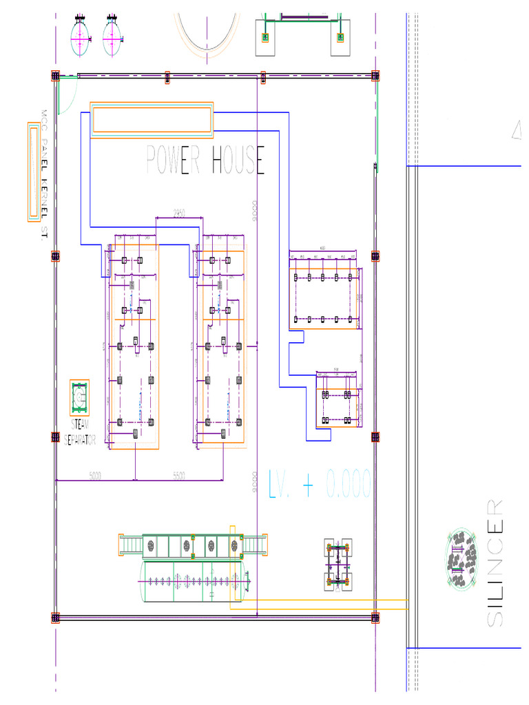 Layout Titik Pancang Turbin | PDF