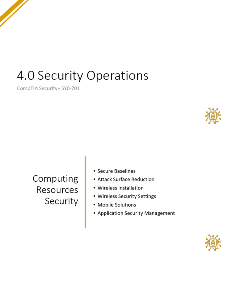 SY0-071-Module 4 Powerpoint Slides | PDF | Computer Security | Security