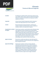 Glosario de seguros inglés-español | PDF | Reaseguro | Póliza de seguros