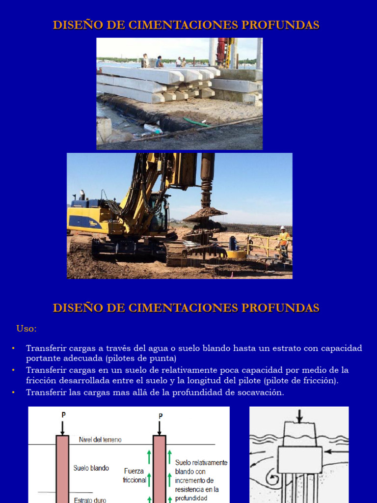 CA2-Clase_6-p1 | PDF | Fundación profunda | Ingeniería estructural