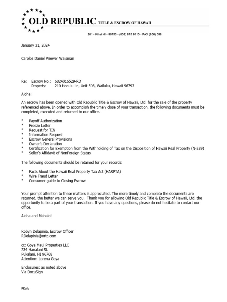 Seller Open Letter - Unsigned - Docusign | PDF | Limited Liability ...