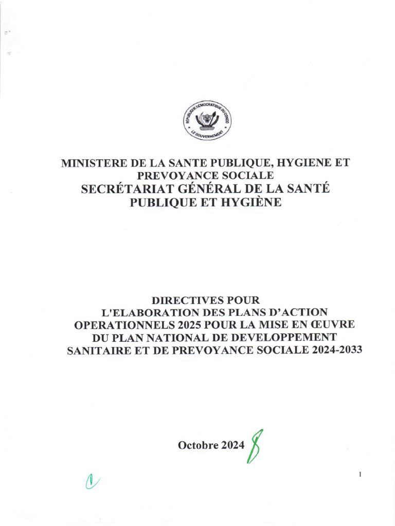 3 Directives Pour L'élaboration Des PAO 2025 | PDF