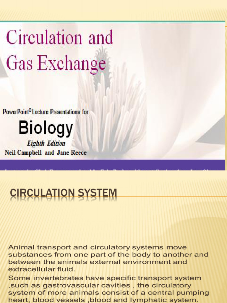 Circulation and Gas Exchange (2) | PDF | Blood | White Blood Cell