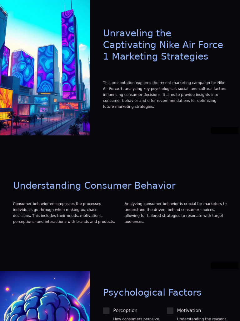 Nike Air Force 1 Marketing Insights | PDF | Consumer Behaviour | Behavior