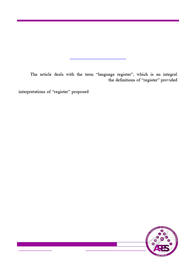 Close Insight To The Language Register Its Types Functions and Features ...