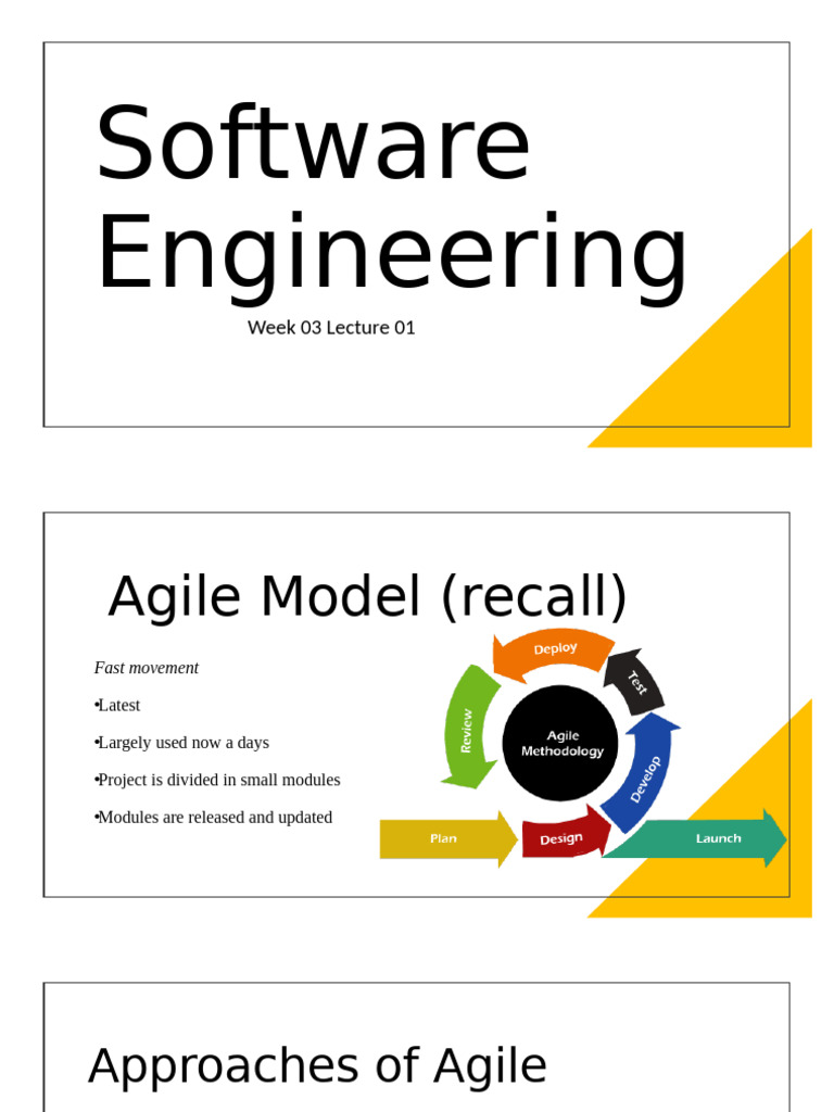 Lec3 Agile Copy | PDF | Scrum (Software Development) | Agile Software Development