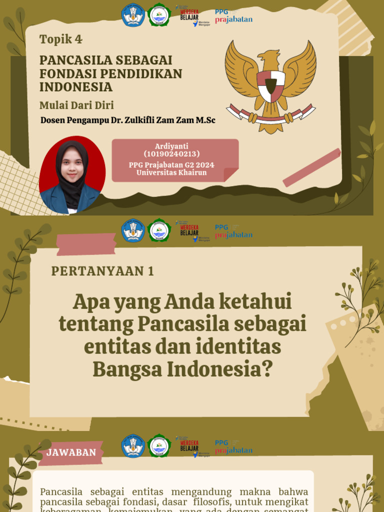Pancasila: Fondasi Pendidikan Indonesia | PDF