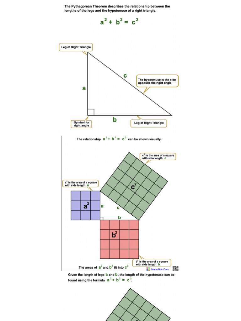 Grade 8 Pythagorean Theorem | PDF