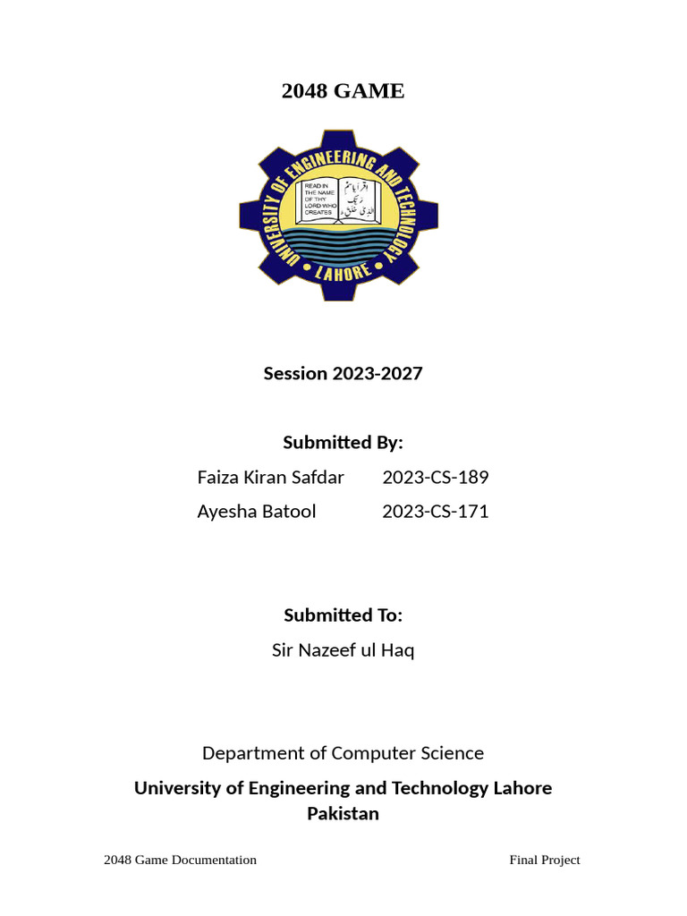 Final Project Documentation | PDF | Computing | Computer Programming