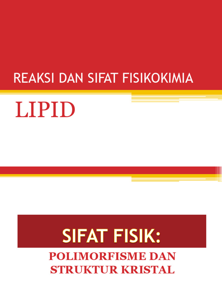 6 reaksi kimia lipid | PDF