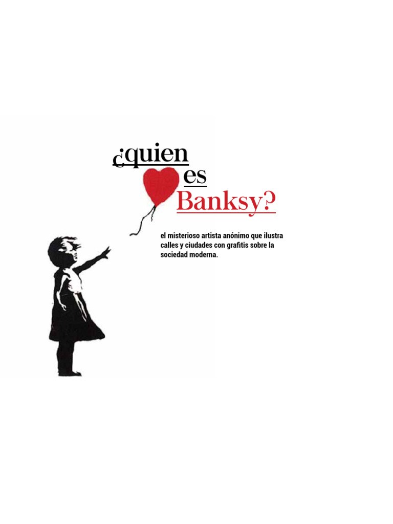 Banksy: El Enigmático Artista Urbano | PDF | Pintada | Las artes