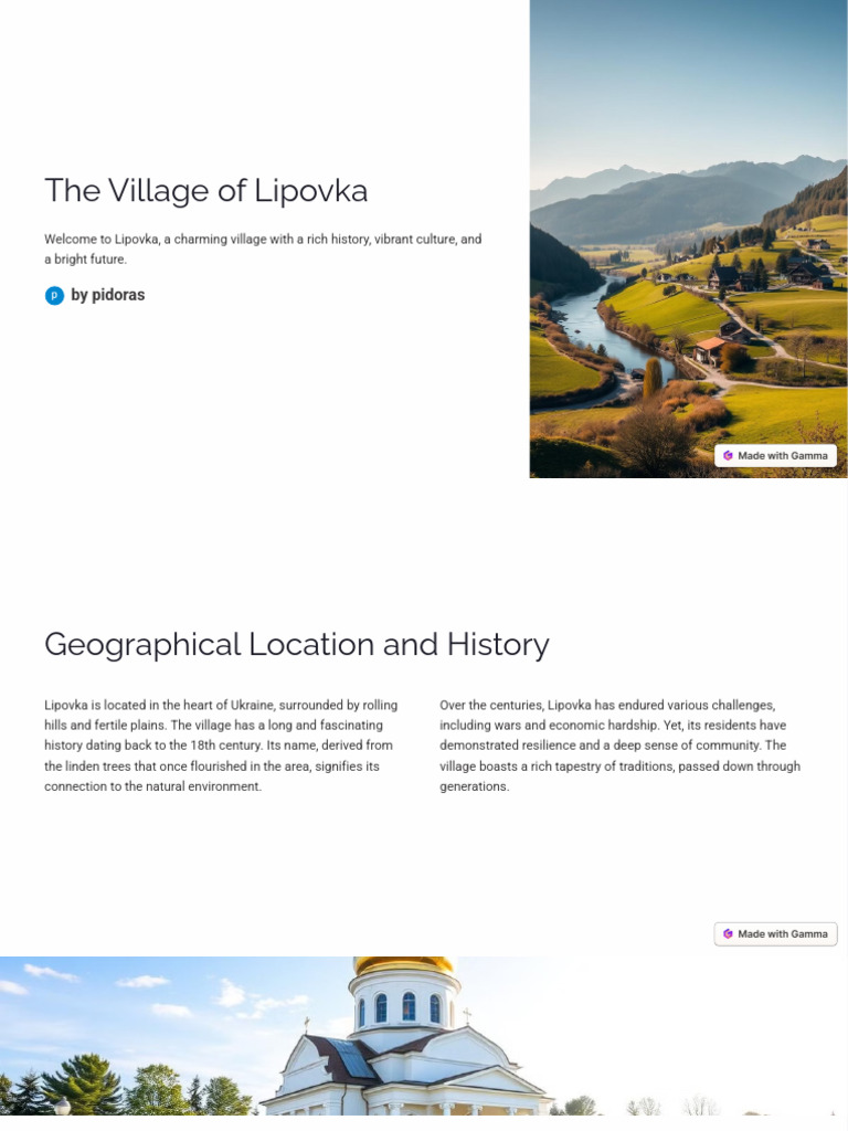 The-Village-of-Lipovka | PDF | Sustainability | Village