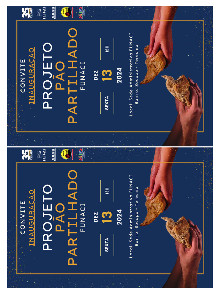 Convite Projeto Pão Partilhado | PDF